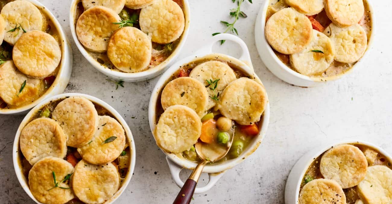 Spring Vegetable Mini Pot Pies - Patricia Bannan, MS, RDN