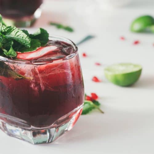 Pomegranate Ginger Mojito Mocktail - Patricia Bannan, MS, RDN