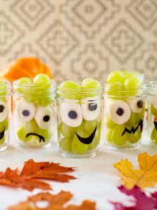 Spooky Halloween Grape Fruit Cups - Patricia Bannan, MS, RDN