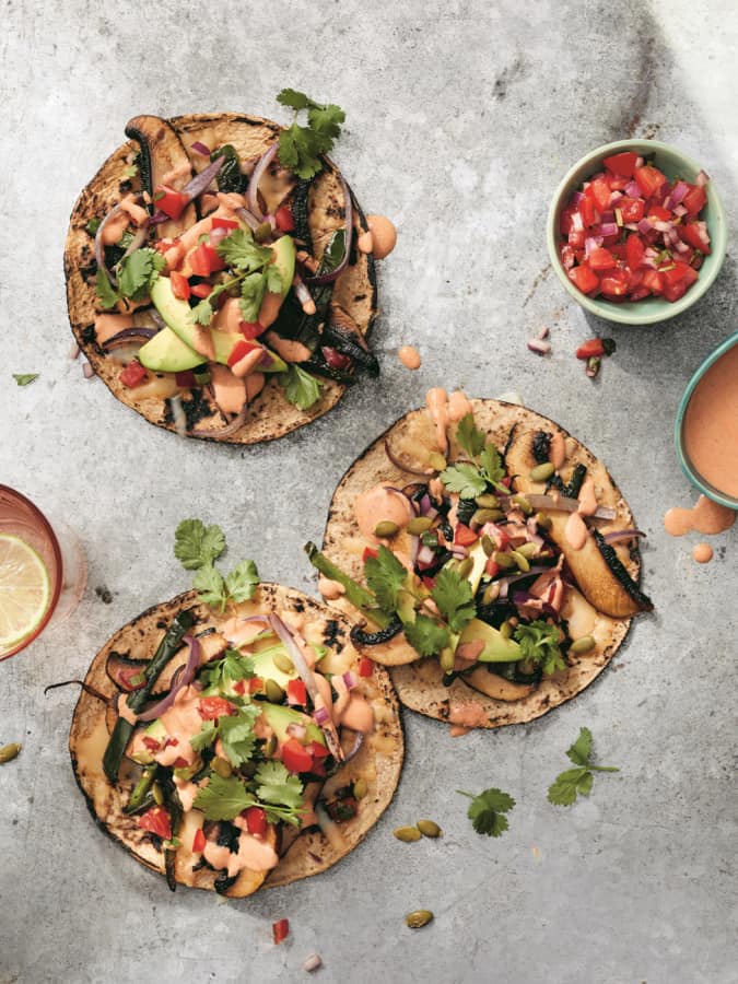 Poblano & Portobello Tacos - Patricia Bannan, MS, RDN