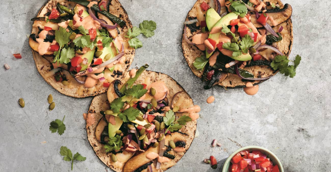 Poblano & Portobello Tacos - Patricia Bannan, MS, RDN