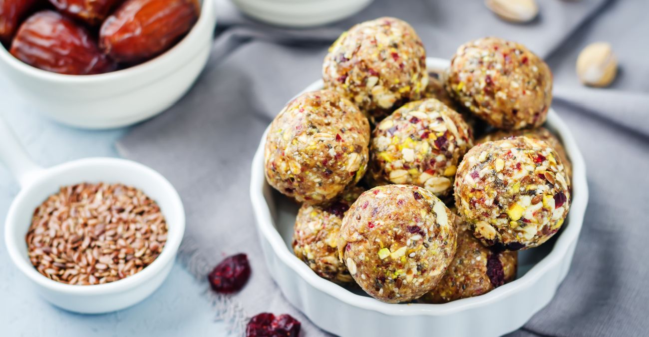 No-Bake Cranberry Pistachio Energy Bites - Patricia Bannan, MS, RDN